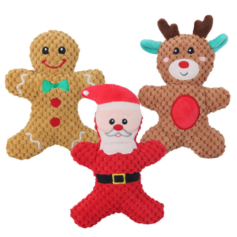 Dog Gingerbread Man Plush Toy